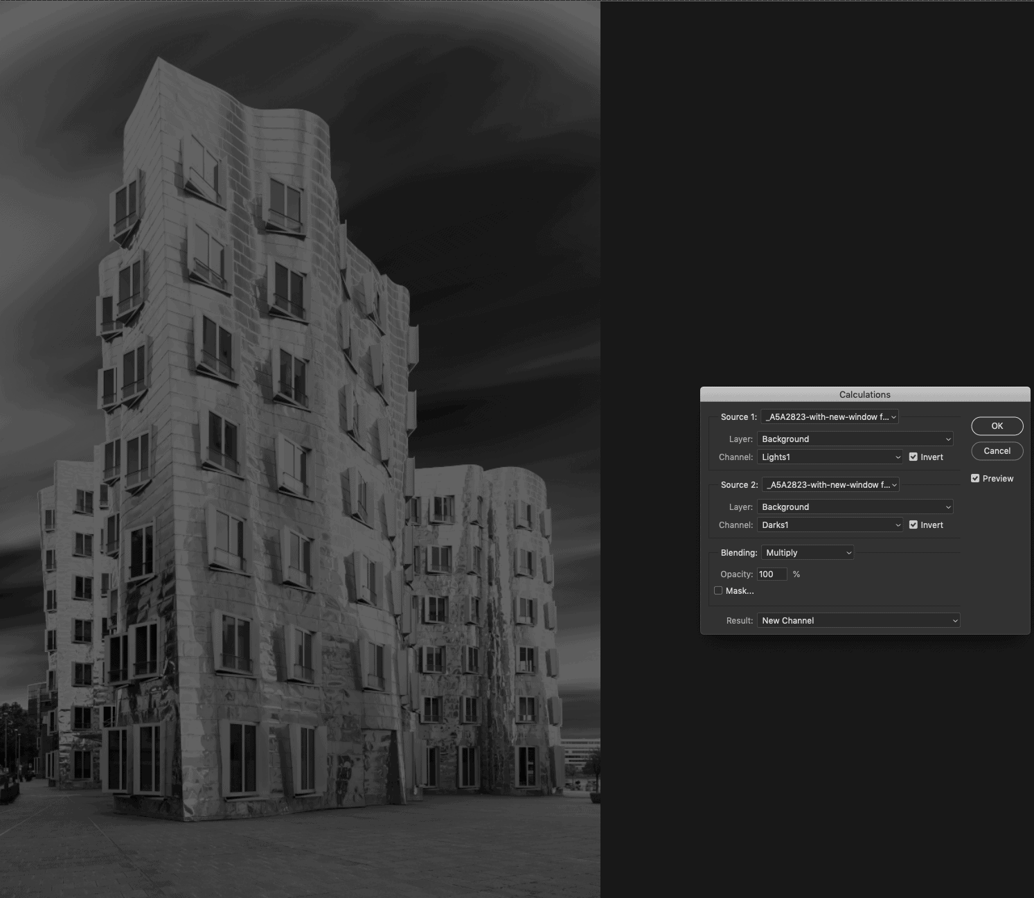 Creating 16-bit luminosity masks - BWVision